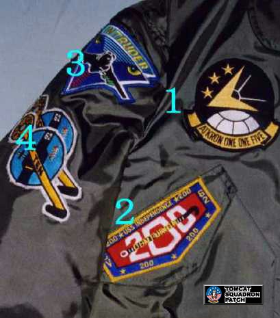 TOMCAT PATCH GALLERY MY FLIGHT JACKET VA－115